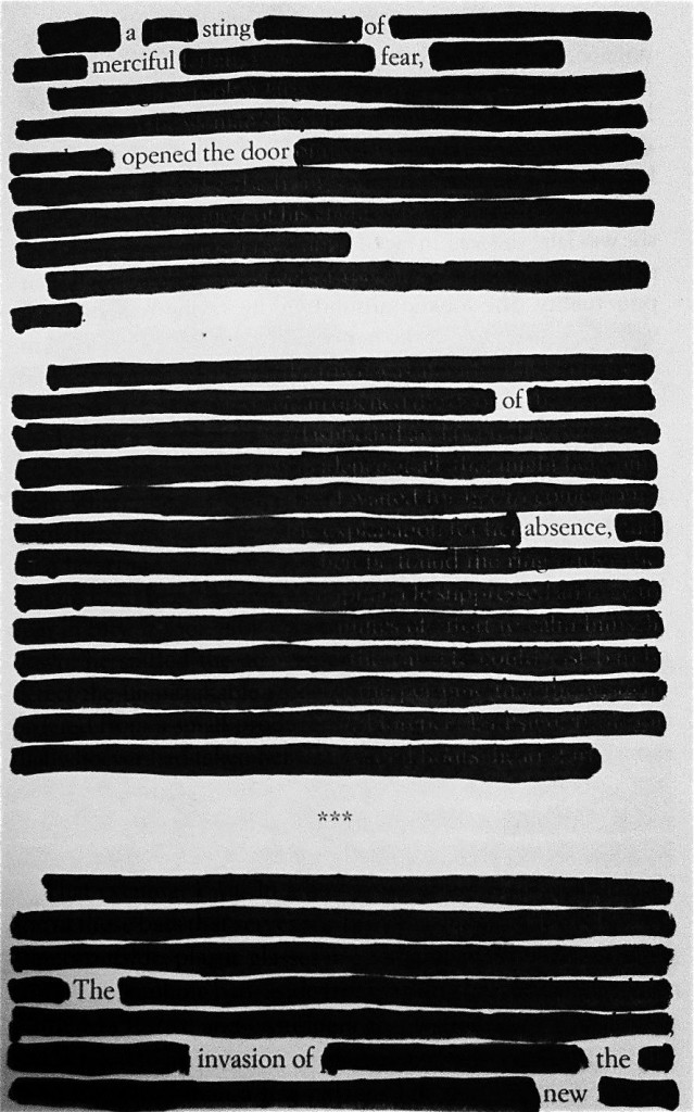 blackout poetry « The Pedestrian Poet