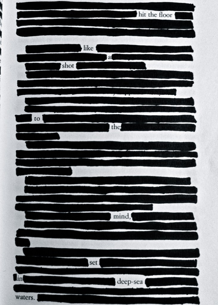 blackout poetry « The Pedestrian Poet